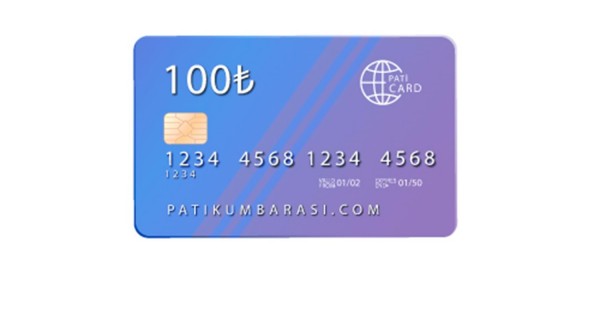 100 TL Mama Kartı Pati Card